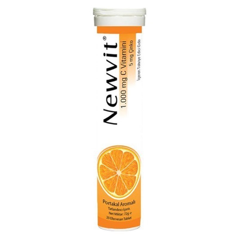 Newvit Vitamin C 1000 Mg + Çinko 20 Efervesan Tablet - C Vitaminleri