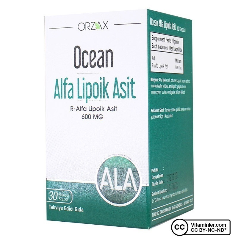 Ocean Alfa Lipoik Asit 600 Mg 30 Kapsül | Vitaminler