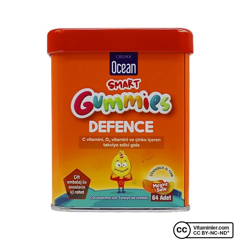 Ocean Smart Gummies Defence 64 Çiğnenebilir Tablet Meyve Sulu - C ...