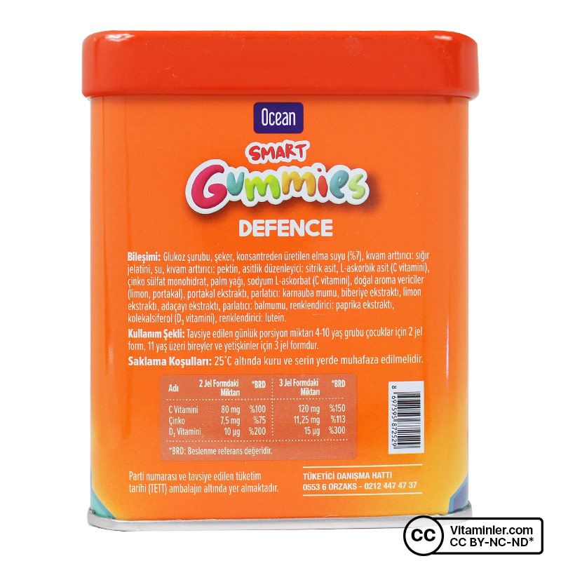Ocean Smart Gummies Defence 64 Çiğnenebilir Tablet Meyve Sulu - C ...
