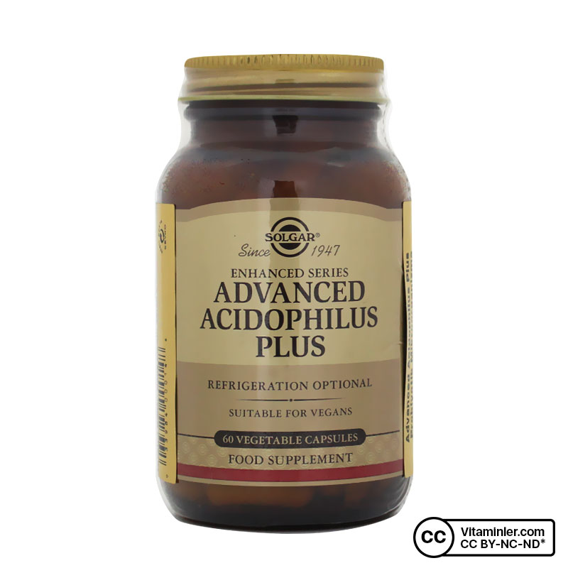 Solgar Advanced Acidophilus Plus 60 Kapsül | Vitaminler