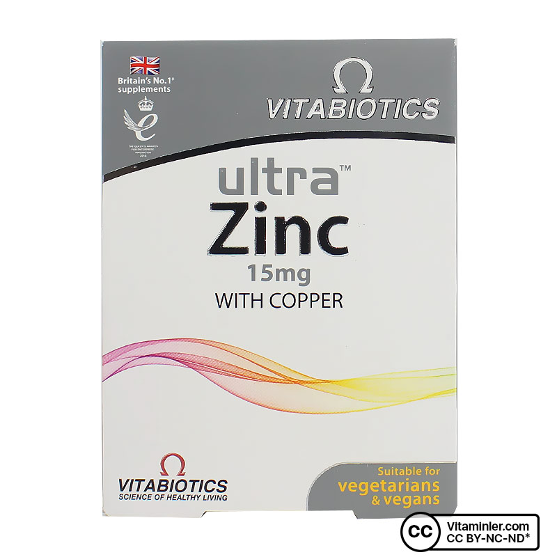 Vitabiotics Ultra Zinc 15 Mg 60 Tablet | Vitaminler