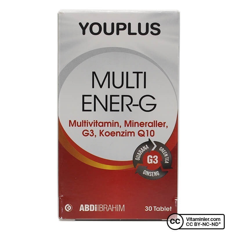 YouPlus Multi Ener-G Multivitamin 30 Tablet | Vitaminler
