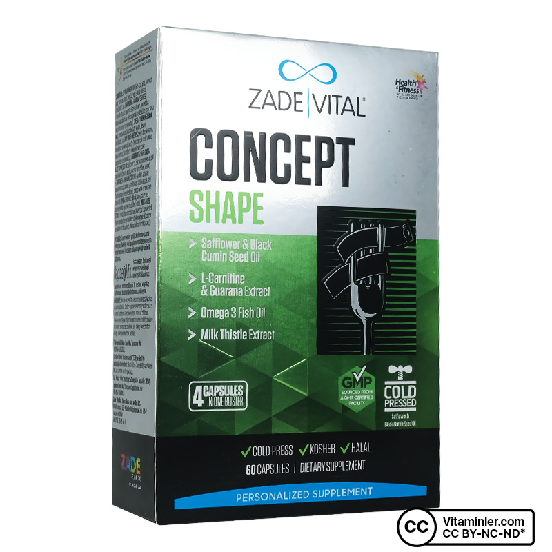Zade Vital Concept Shape 60 Kapsül | Vitaminler
