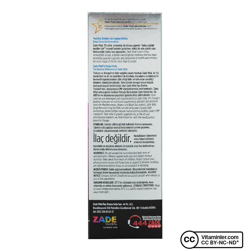 Zade Vital Concept Women 60 Kapsül | Vitaminler