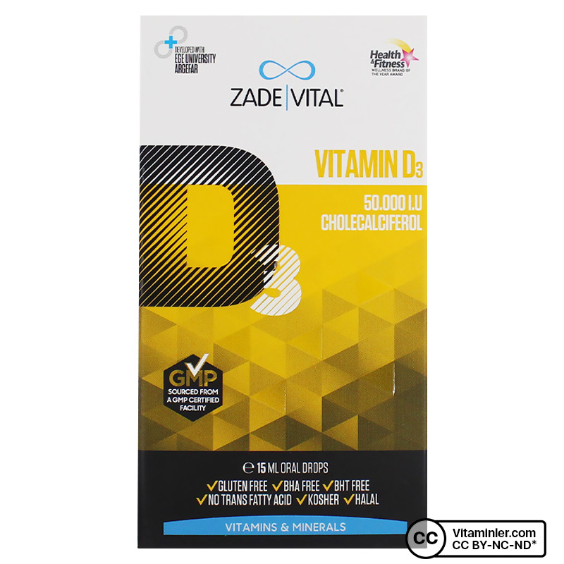 Zade Vital D3 Vitamini 15 Ml Oral Damla - D Vitaminleri