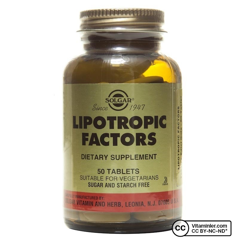 Solgar Lipotropic Factors 50 Tablet - B Vitaminleri Solgar Lipotropic Factors 50 Tablet - B Vitaminleri