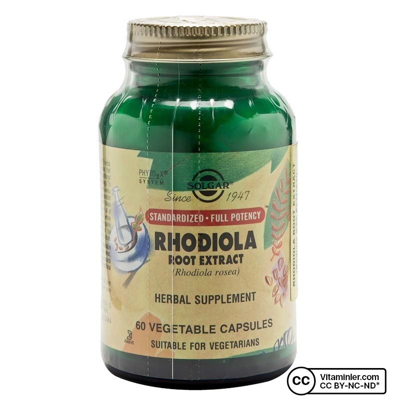 Solgar Rhodiola Root Extract 60 Kapsül | Vitaminler