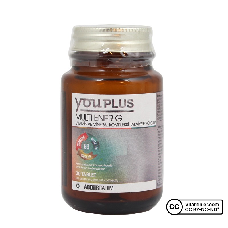 YouPlus Multi Ener-G Multivitamin 30 Tablet | Vitaminler