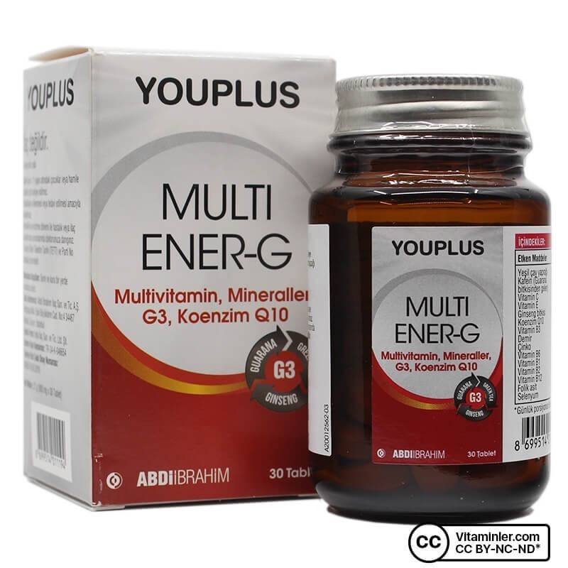 YouPlus Multi Ener-G Multivitamin 30 Tablet | Vitaminler