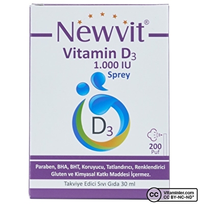 Newvit Vitamin D3 1000 IU 30 Ml - D Vitaminleri