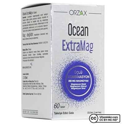 Ocean Extramag 60 Tablet - Magnezyum | Vitaminler