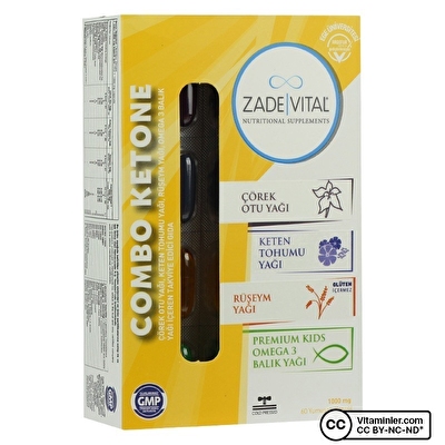 Zade Vital Combo Ketone 60 Kapsül | Vitaminler